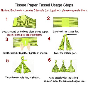 Aonor Rose Gold Birthday Party Decorations - Glittery Rose Gold Happy Birthday Banner and Tissue Paper Tassels Garland for Birthday Decorations