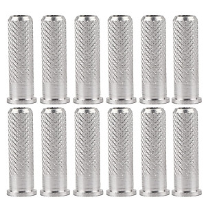 Zerone 12Pcs Replacements Archery Base Inserts, Standard 6.2mm/0.24in Aluminum Carbon Arrow Shaft Hunting Accessory