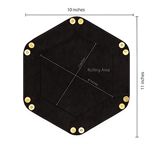 TitanShield Premium Easy-Assemble Magnetic Dice Tray for Rolling (Metal Dice, DND) in Galaxy