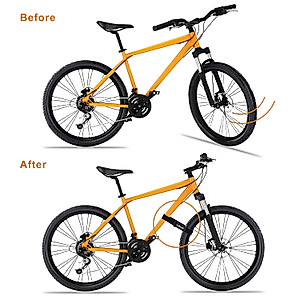 LuBanSir Bike Rack Straps, 8 Pack (8" & 26") Adjustable Bike Stabilizer Straps to Keep Bike Wheel from Spinning