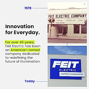 Feit Electric LED BR40 Bulbs, Dimmable, 65W Equivalent, 10 Year Life, 850 Lumens, E26 Base, 5000k Daylight, Flood Lights, Recessed Can Light Bulbs, Damp Rated, UL Listed, 6 Pack, BR40DM85010KLED/2/3