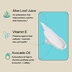 Bubble Skincare Slam Dunk Hydrating Facial Moisturizer - Natural Aloe Juice + Avocado Oil for Skin Hydration and Blue Light Protection - Daily Face Moisturizer for Sensitive Skin (50ml)