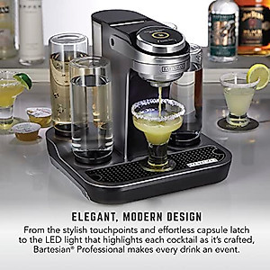 Bartesian Professional Cocktail Machine, 5 Premium Glass Bottles, 55306