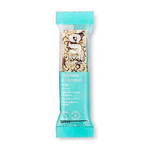 Organic Almonds and Coconut Fruit and Nut Bar Gluten Free Nutrition Healthy Snack with Calcium, Iron and Potassium, 4 Bars