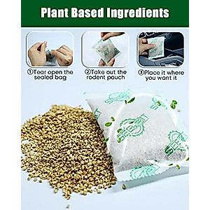 SEEKBIT Rodent Repellent, 10 Pack Peppermint Oil to Repels Mice and Rats and Other Rodents, Mouse Deterrent for Car Engines to Keep Mice Out, Rat Repellent for Basements Barns Garages RV Trucks