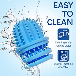 Lykani Dog Chew Toys for Small Dogs, Tough Dog Toys for Aggressive Chewers, Indestructible Durable Interactive Dog Toys, Rubber Dog Toys for Puppy Christmas Easter Birthday Gifts, Blue