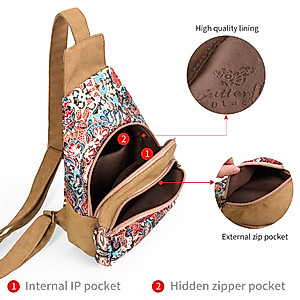 Black Butterfly Premium Canvas Chest Bag, Crossbody Shoulder Bag, Chest Pack for Fashion and Small (Red)