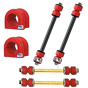 6PC Front and Rear Sway Bar Links + Front Bushings FOR 2002-2005 FORD EXPLORER MOUNTAINEER 27MM BAR