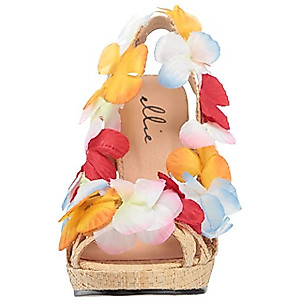 Ellie Shoes Women's 402-LUAU Wedge Sandal, Multi, 8 M US