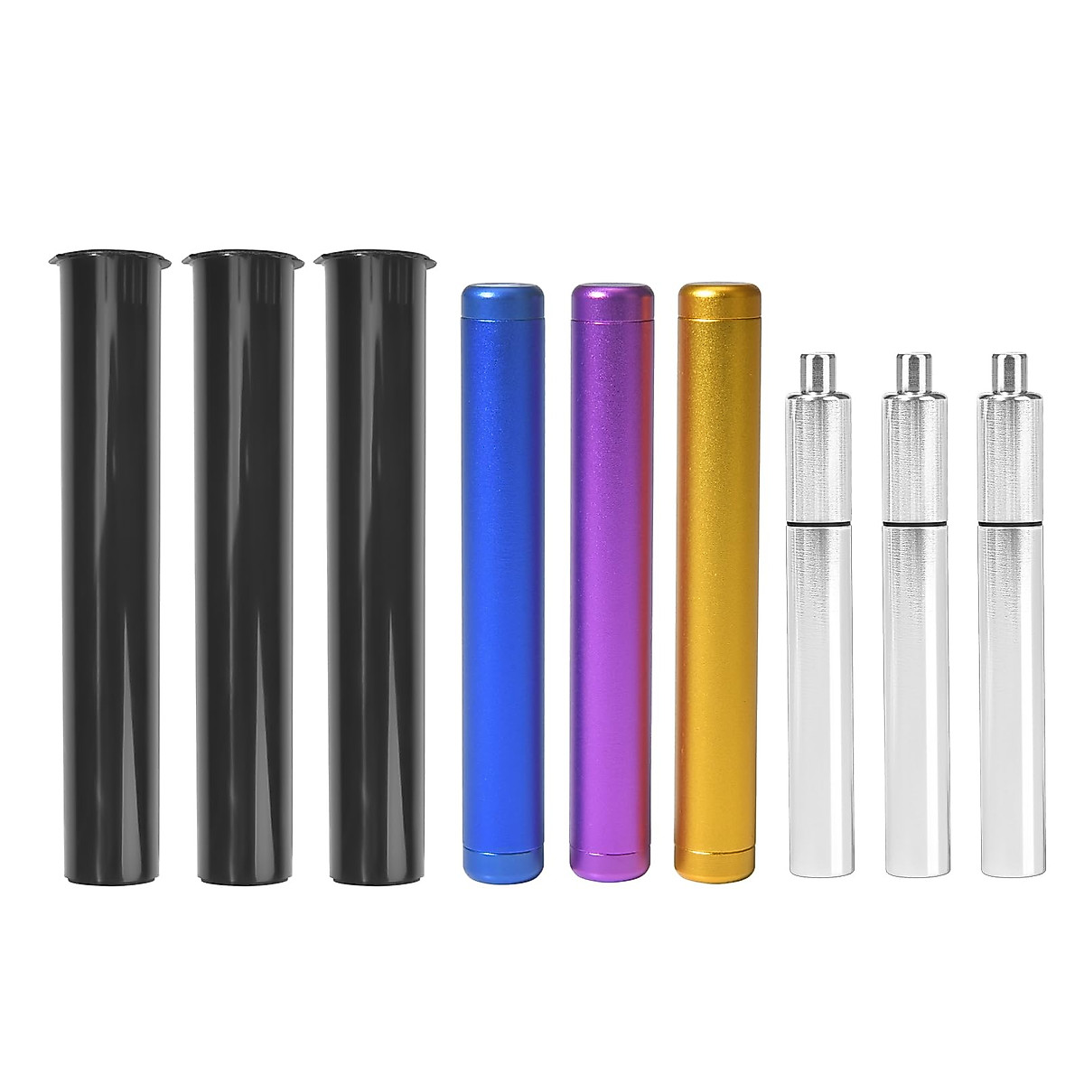 BMTick Air-Tight Sugar Tubes, Pack of 9 (3 Types)