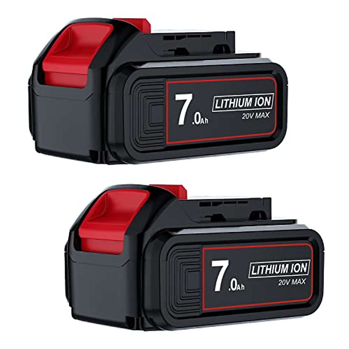 Upgraded 2Pack 7.0Ah 20V Battery Replacement for Dewalt 20V Max Battery Lithium-ion Battery Compatible 20V Battery DCB200 DCB203 DCB204 DCB180 DCD740 Dewalt 20 Volt Cordless Tools Replacement Battery