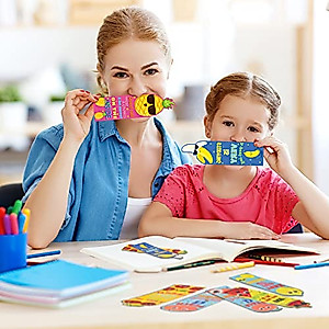 60 Pieces Scratch and Sniff Bookmarks Kids Scented Bookmarks Educational Bookmark Assorted Smelly Bookmarks for Kids Students Reader, 12 Styles, 12 Scents (Fruit Style, Fruit Smell)