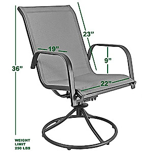 Patio Master Corporation Sienna Swivel Rocker (Set of 2) (Gray)