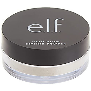 e.l.f, Halo Glow Setting Powder, Silky, Weightless, Blurring, Smooths, Minimizes Pores and Fine Lines, Creates Soft Focus Effect, Light, Semi-Matte Finish, 0.24 Oz