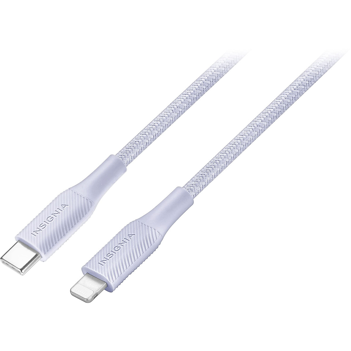 Insignia - 5' Lightning to USB-C Charge-and-Sync Cable - Purple