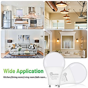 JIANGSILING GU24 Led Light Bulb, 9W(60W Equivalent), 5000K Daylight, A19 Shape GU24 Light Bulb, 800 Lumens GU24 Led Bulbs, CRI 85, Non-Dimmable ETL Listed(2-Pack)