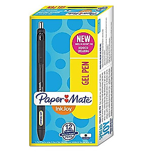 Paper Mate InkJoy Gel Pens, Bold Point (1.0mm), Black, 12-Count