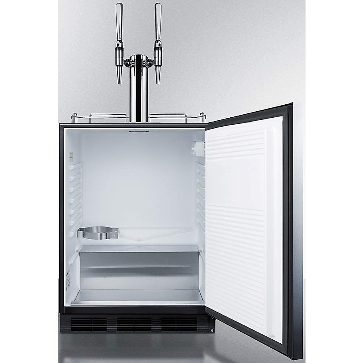 Summit Appliance SBC58BLBIADANCFTWIN 24" Wide Built-In Nitro Coffee Kegerator, ADA Compliant; 5.5 cu.ft. Capacity; Automatic Defrost; Stainless Steel Wrapped Door