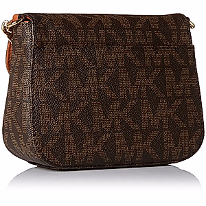 Michael Kors Fulton Womens Small Crossbody Handbag Brown