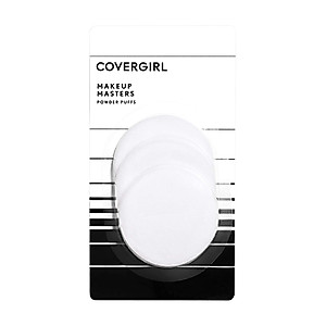 COVERGIRL Makeup Masters Powder Puffs, 3 ct, White