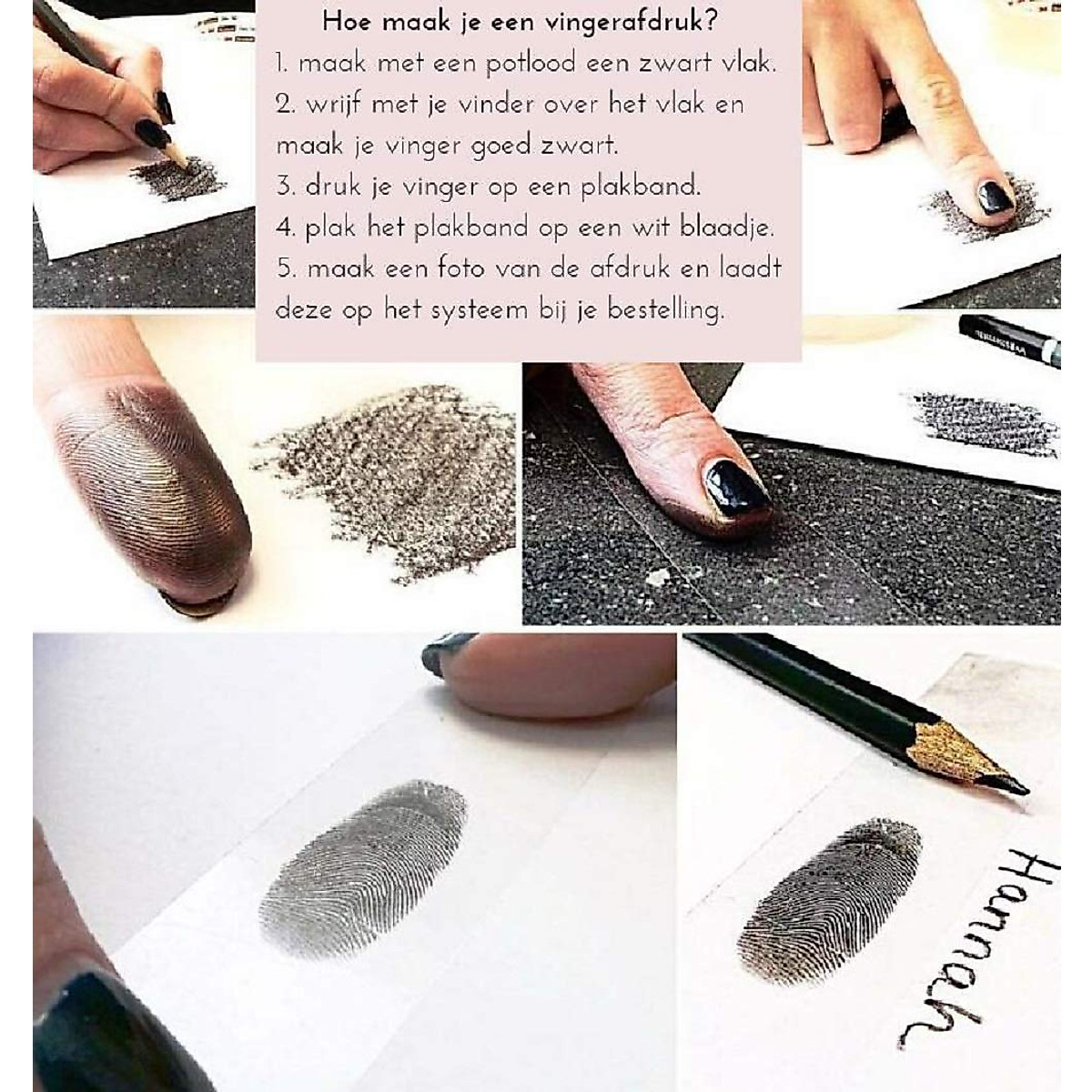 Molywoo Personalized Fingerprint Rings for Women Tiny Dainty Fingerprint Heart Ring Customized Jewelry for Mother Gift (7)