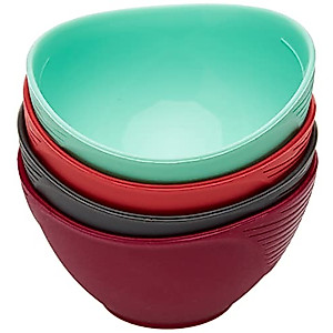 Trudeau Silicone Set Pinch Bowls, Set of 4, 4x2x3, Assorted