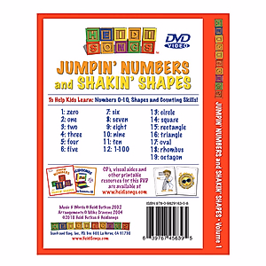Jumpin' Numbers & Shakin' Shapes 0-10: Volume 1 DVD