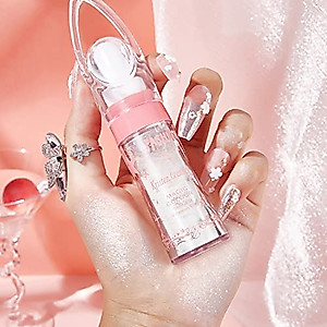 Polvo De Hadas Highlighter Makeup Powder，White Highlighter Makeup,the Natural Three-dimensional Face Glitter Blusher,Inner Corner Eye Highlighter for Women's Day Gift （01 White moonbeam)