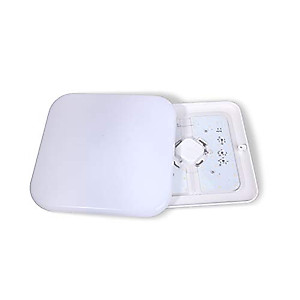 LIT-PaTH Square LED Flush Mount Ceiling Light Fixture, 12 Inch 22.5W, Dimmable, 1680 Lumen, ETL Qualified, 5000K-Daylight White