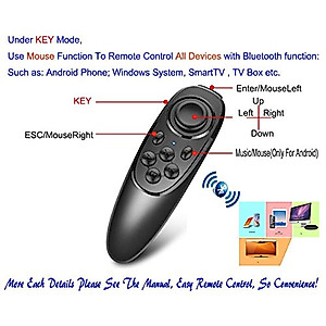 VR Remote Controller Gamepad Bluetooth Control VR Video, Game, Selfie, Flip E-Book/PPT/Nook Page, Mouse, in Virtual Reality Headset PC Tablet Laptop iPhone Smart Phone