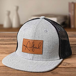 Custom Toddler Cap, Personalized Adjustable Kid Baseball Cap Boy's Toddler Trucker Hat Baby Snapback Hat (Style B)