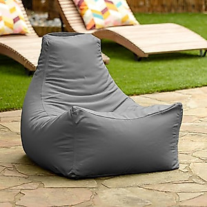 Jaxx Juniper Outdoor Bean Bag Patio Chair & Poolside Lounge, Slate