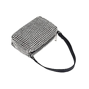 Eiyye Crystal Rhinestone Crossbody Bag Women's Evening Bag Rhinestone Black Shoulder Bag For Party Wedding Handbags