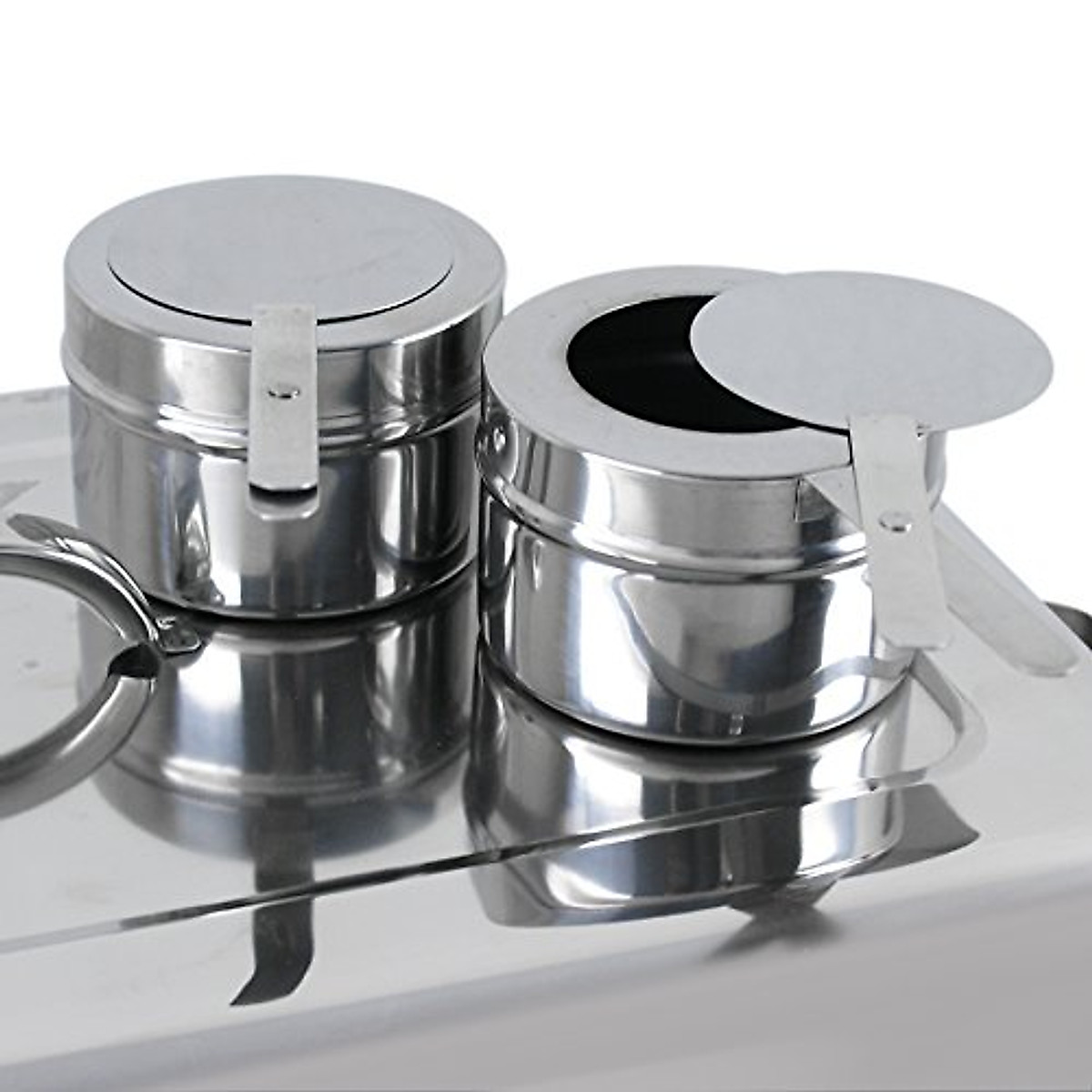 SUPER DEAL 8 Qt Stainless Steel 6 Pack Full Size Chafer Dish w/Water Pan, Food Pan, Fuel Holder and Lid For Buffet/Weddings/Parties/Banquets/Catering Events (6)