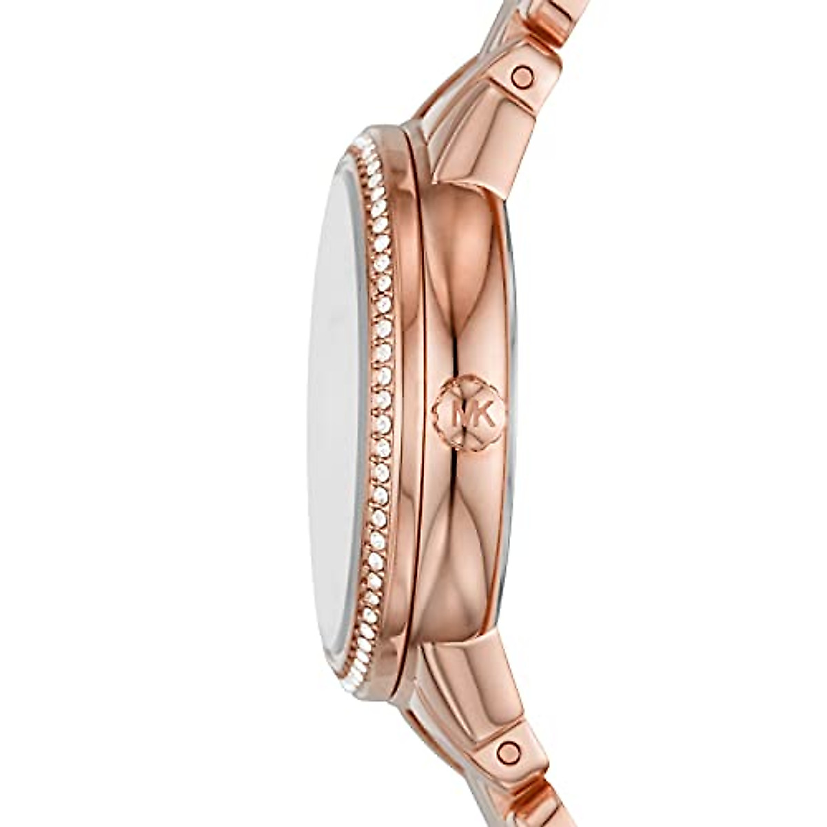 Michael Kors Women's Allie Quartz Watch with Stainless Steel Strap, Rose Gold, 12 (Model: MK1039)