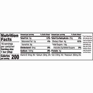 Larabar Apple Pie, Gluten Free Vegan Fruit & Nut Bar, 1.6 oz Bars, 16 Ct