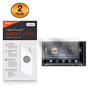 BoxWave Screen Protector Compatible with Alpine ILX-207 - ClearTouch Anti-Glare (2-Pack), Anti-Fingerprint Matte Film Skin for Alpine ILX-207, Alpine ILX-207, INE-W987HD