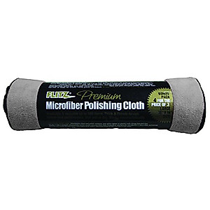 Flitz MC16164 Grey Thick 'n Thirsty 16" x 16" Microfiber Polishing Cloth