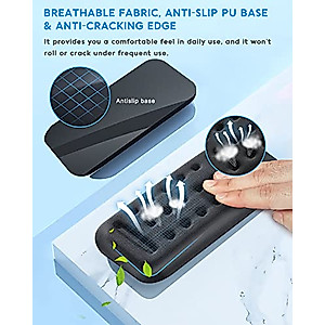 Wrist Rest for Mouse, Mouse Wrist Rest, Lekvey Mouse Pad Wrist Support, Ergonomic Memory Foam Gel Wrist Rest with Massage Holes, Pain Relief Mouse Wrist Cushion for Laptop, Office, Gaming, Black