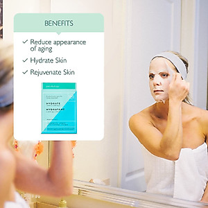 Patchology Hyaluronic Acid Facial Sheet Mask w/Vitamin B5 - Men & Women Face Masks Skincare Sheet for Moisturizing and Hydrating Skin in 5 Minutes - Best Face Sheets Moisturizer (4 Count)