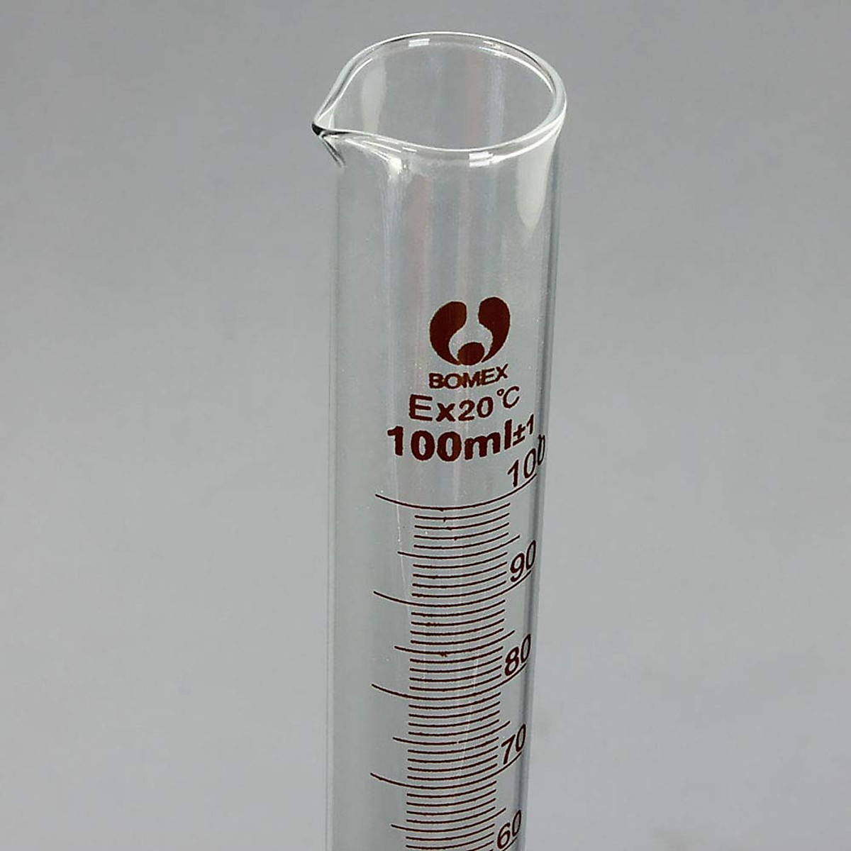 LTKJ 5PCS/Set Glass Measuring Cylinder Chemistry Lab Graduated Measure Tools 5ml/10ml/25ml/50ml/100ml
