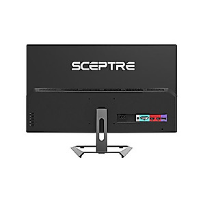 Sceptre 27 Inch IPS Ultra 4K LED Monitor U278W-4000R, UHD 3840x2160, HDMI 2.0 DVI DisplayPort Speakers, Metallic Black (2017)