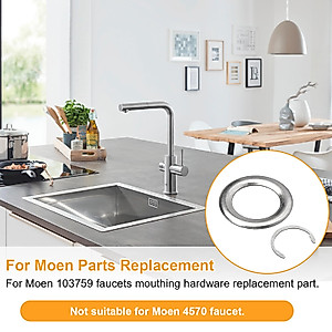 For Moen 103759 Replacement Part, Faucet Parts 103759 Ring Compatible With Moen M-PACT Lavatory Bidet Faucets, for Moen Mounting Hardware 103759