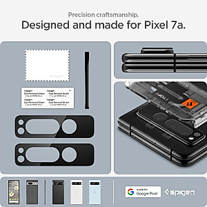 Spigen Camera Lens Screen Protector [GlasTR EZ FIT Optik] designed for Pixel Fold - Black [2 Pack]