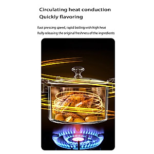 Olla de presion Non-stick Enamel Micro Pressure Cooker,Enamel Lining Pressure Cooker Non-Stick Push Pull Lock Pressure Pot with Lid Silicone Seal Spill-Proof Valve Pressure Pot,White