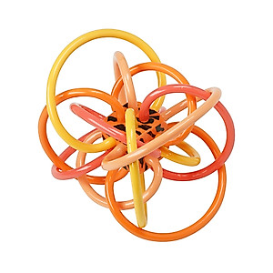 Manhattan Toy Year of The Tiger Winkel Rattle and Sensory Teether Toy Multicolor