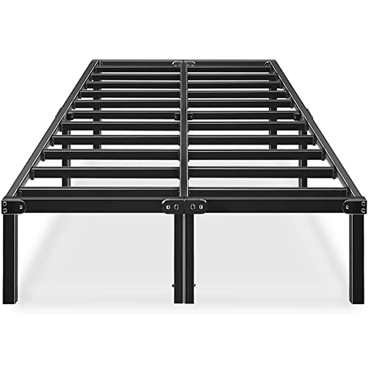 HAAGEEP Metal Platform Bed Frame Full with Storage 14 Inch Heavy Duty Beds Steel Slat Frames Standard Size, AF
