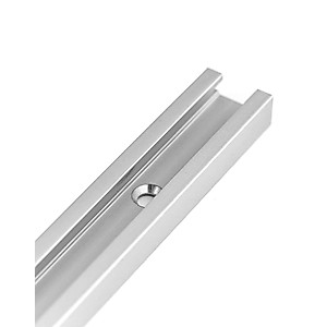 QWORK 12" T-Track, 4 Pack Aluminum Double Track with Mounting Holes for Woodworking