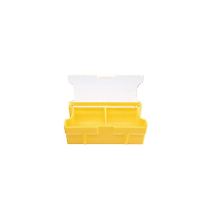 Plano Edge Terminal Medium Hook Retainer Box, Yellow, 2-Pack, Includes Hook Retainer Tackle Tray, Fishing Storage