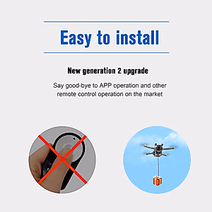 FLYDrone Drone Airdrop System for DJI Mini 4K/Mini 4 Pro/Mini 3 Pro/Mini 3/Mini SE/Mini 2/Mini 2 SE Accessories, Payload/Delivery/Transport Drop Release Device for DJI Mini Series Drone